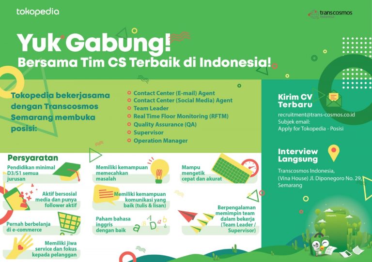 Open Recruitment: Tokopedia - Universitas Muhammadiyah Semarang