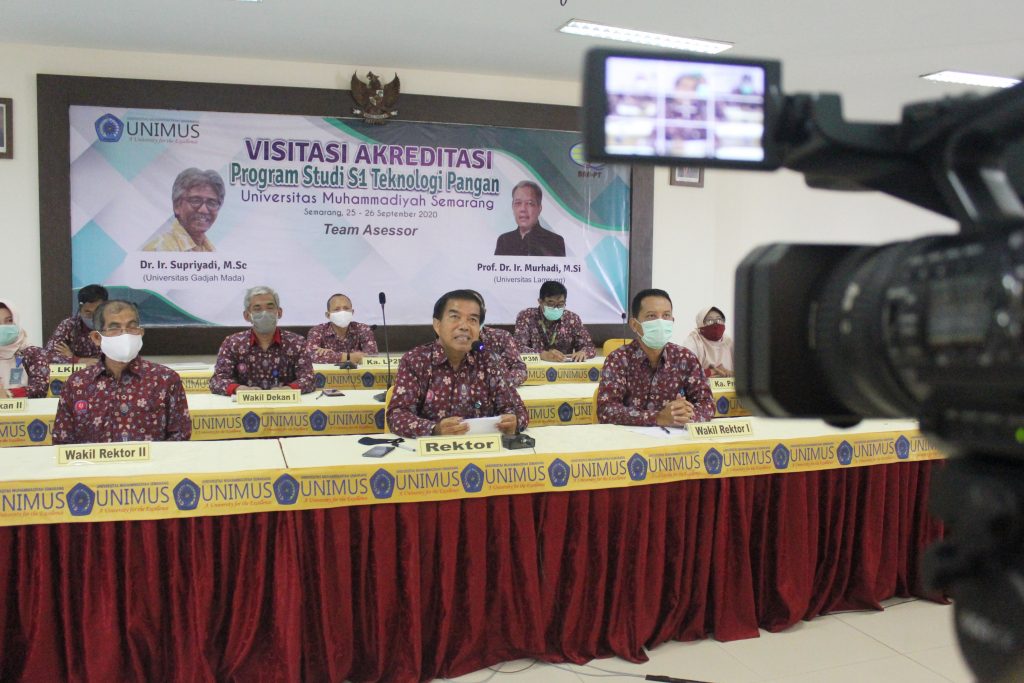 Visitasi Akreditasi Prodi Teknologi Pangan Secara Virtual - Universitas Muhammadiyah Semarang